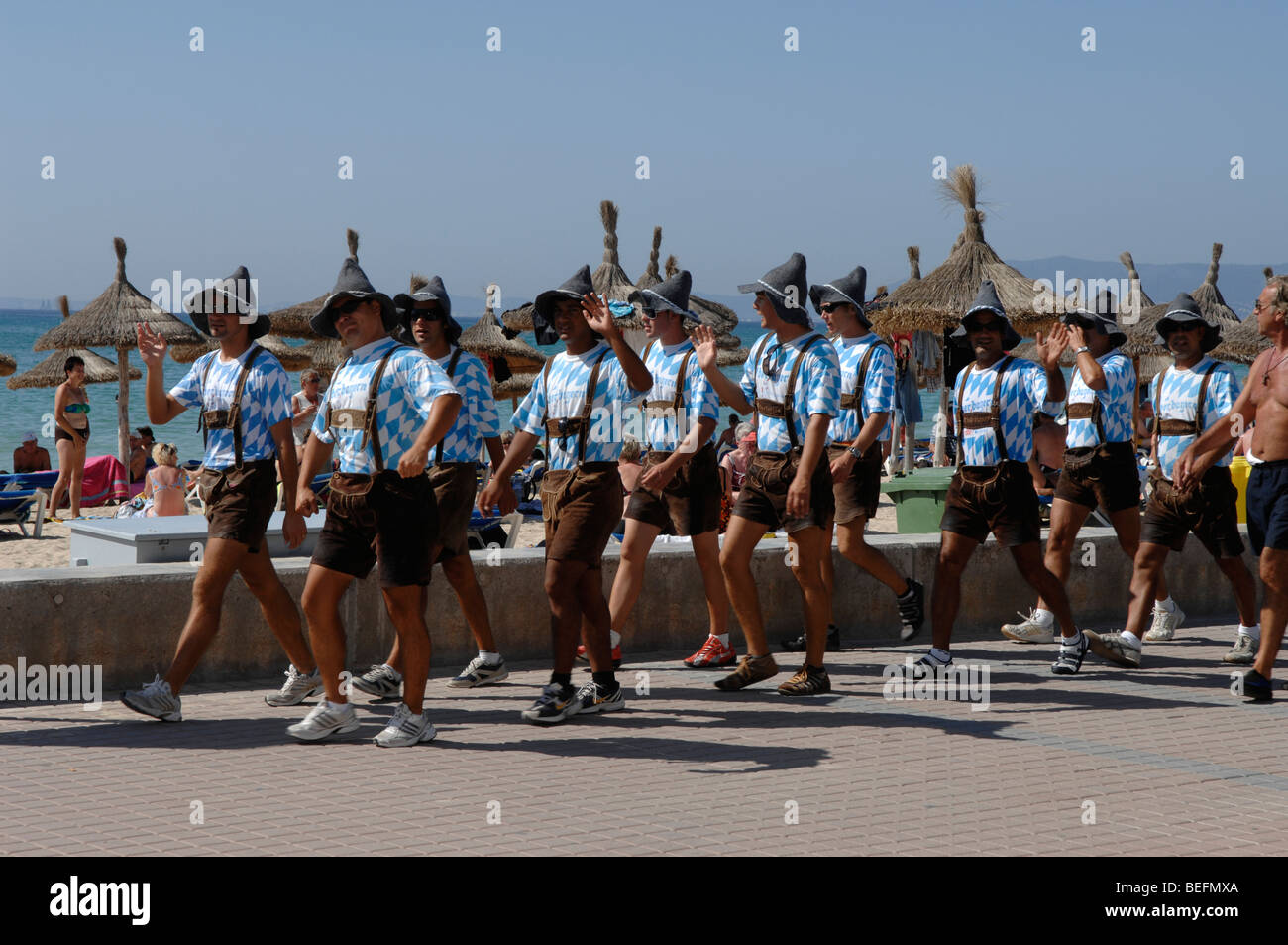 Majorca, Spain, Playa de Palma, Arenal.Oberbayern promotion. men ...
