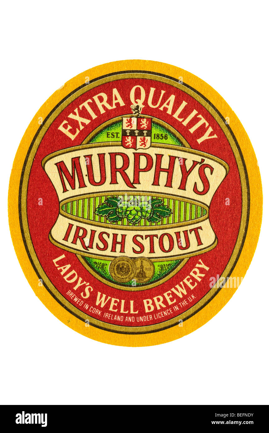 MURPHY'S EXTRA STOUT Cork Lady's Well Brewery Embossed Metal ...