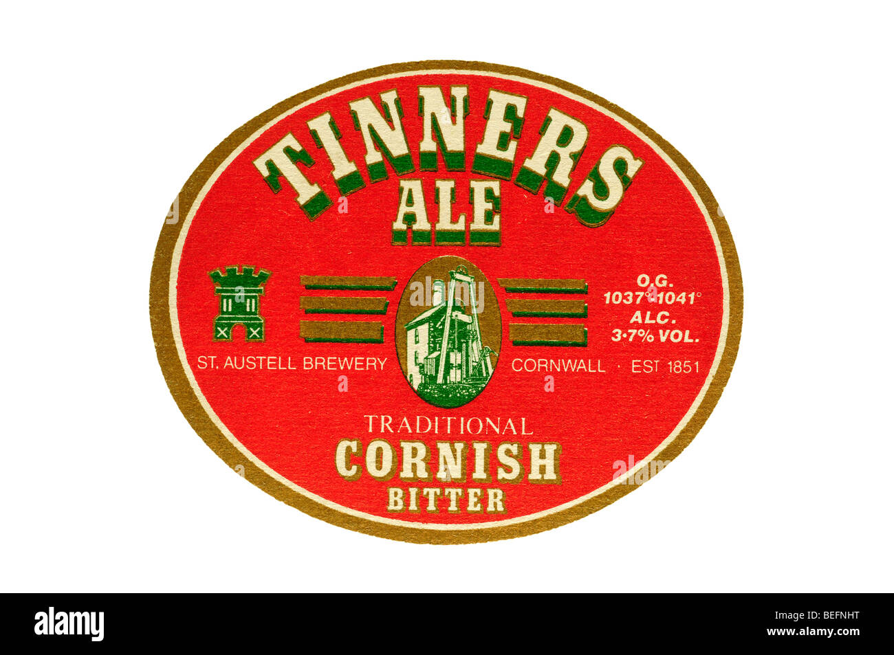 tinners ale traditional cornish bitter Stock Photo - Alamy