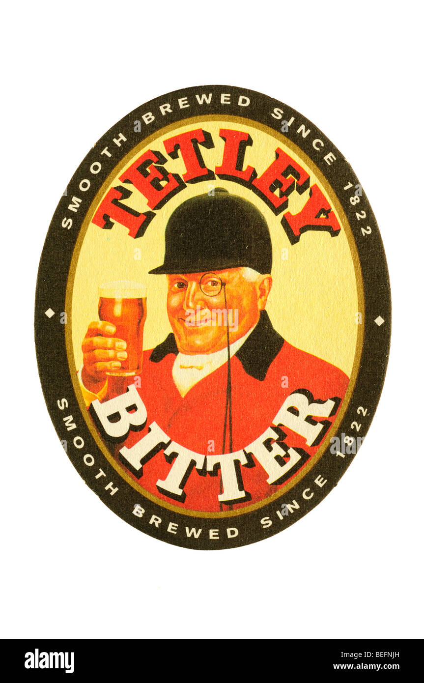 smooth brewed since 1822 tetley bitter Stock Photo - Alamy