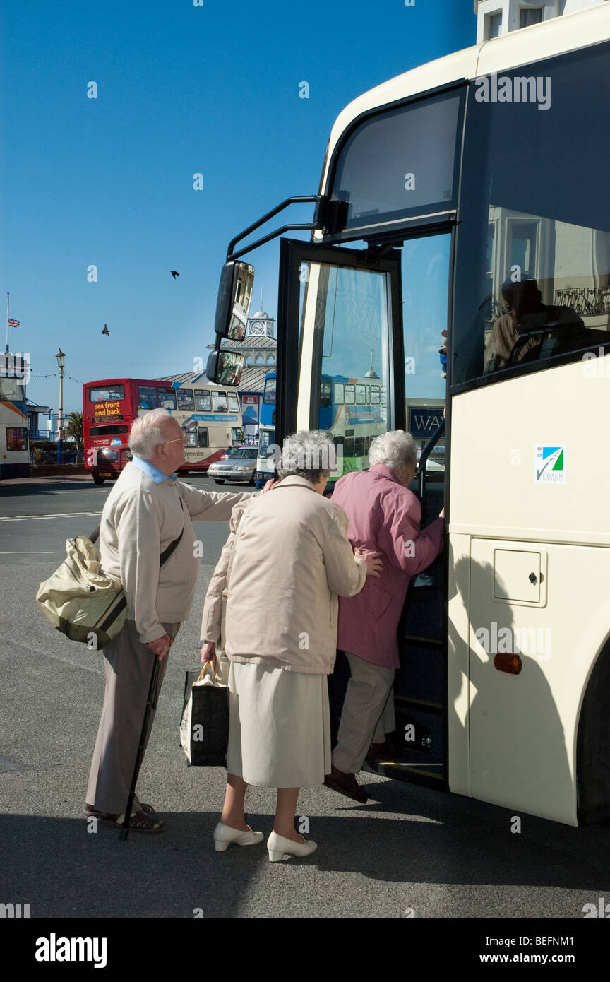 Elderly Woman On Bus High Resolution Stock Photography and Images - Alamy
