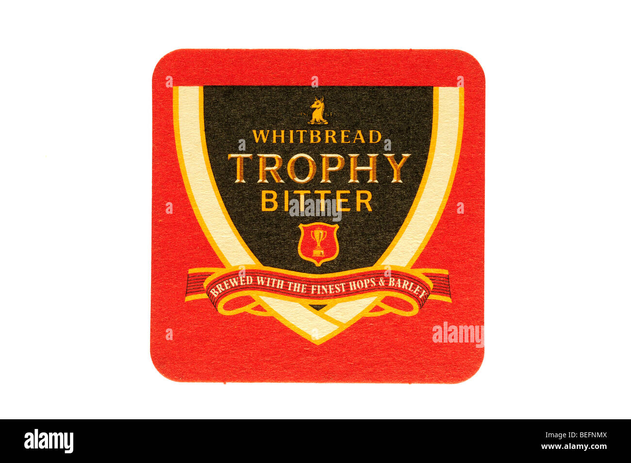 whitbread trophy bitter brewed with the finest hops and barley Stock ...
