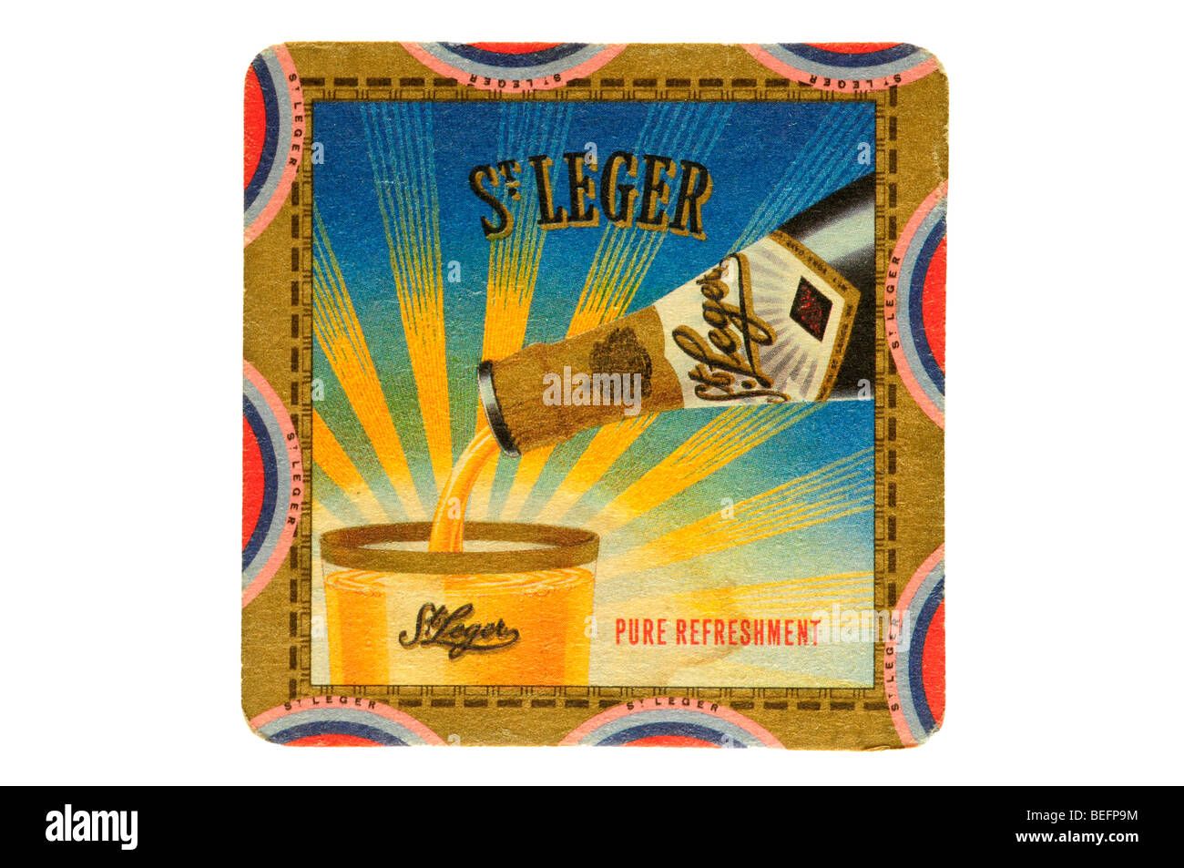 st leger pure refreshment Stock Photo - Alamy