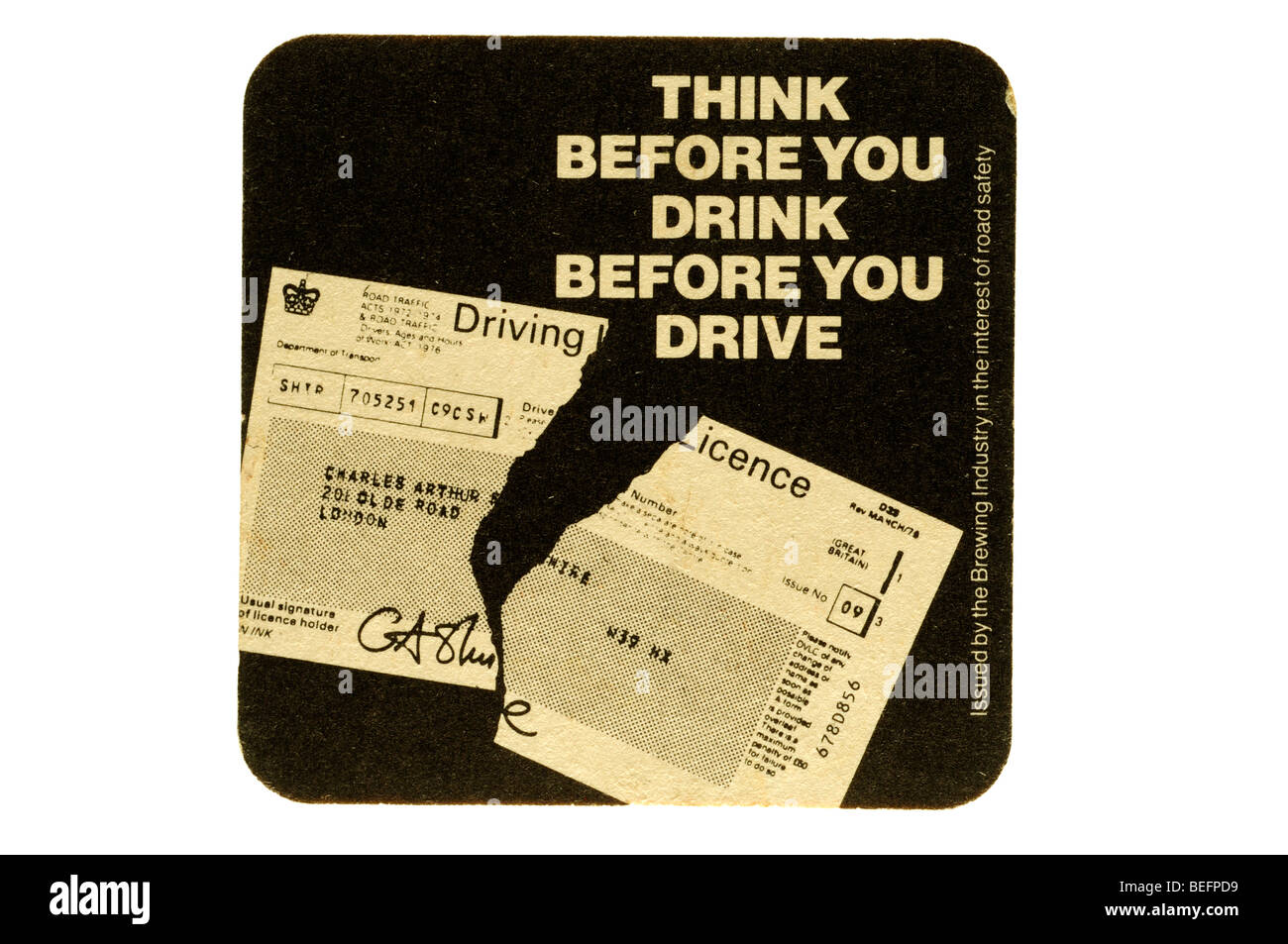 think before you drink before you drive Stock Photo - Alamy