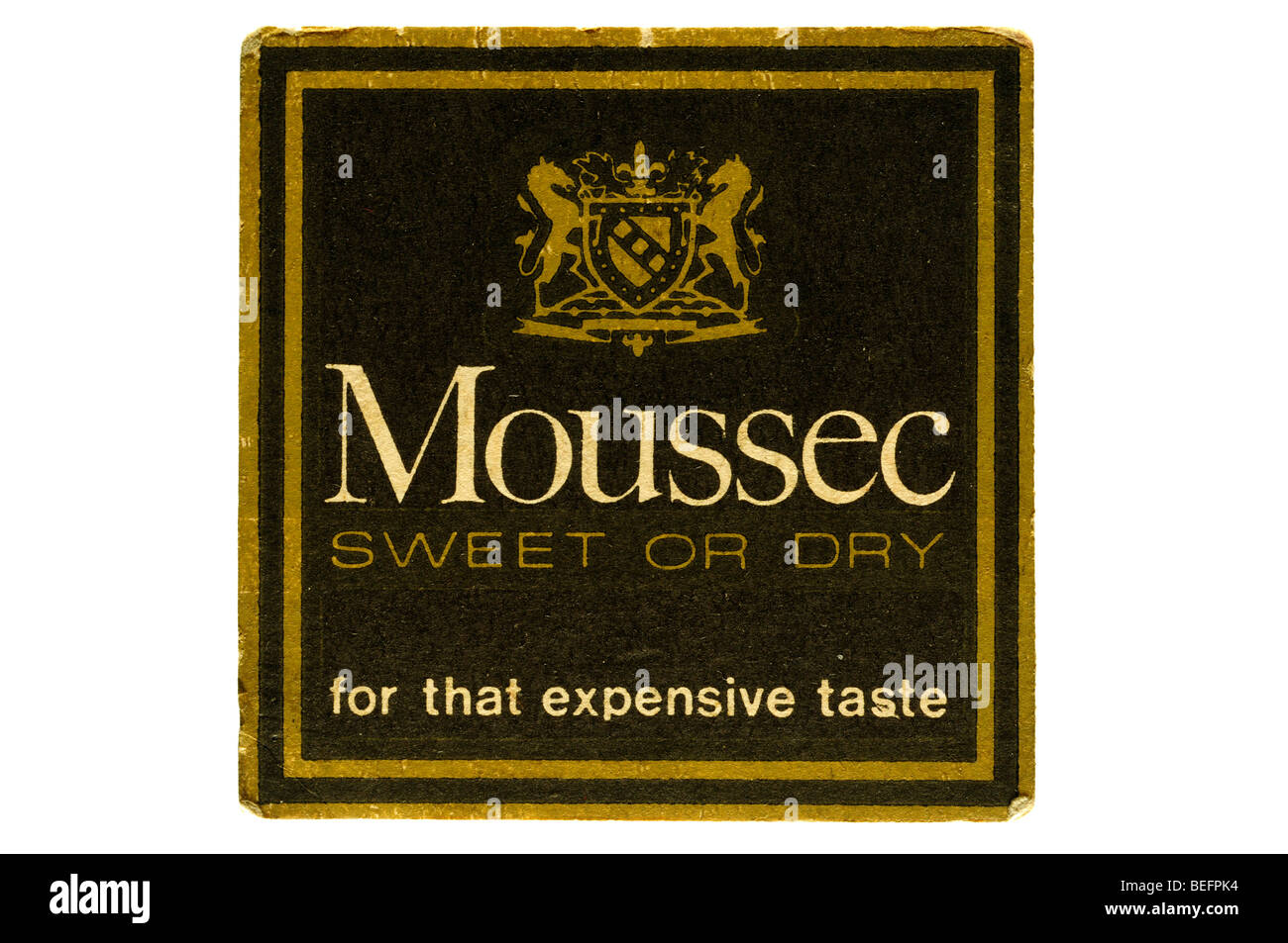 moussec sweet or dry for that expensive taste Stock Photo - Alamy