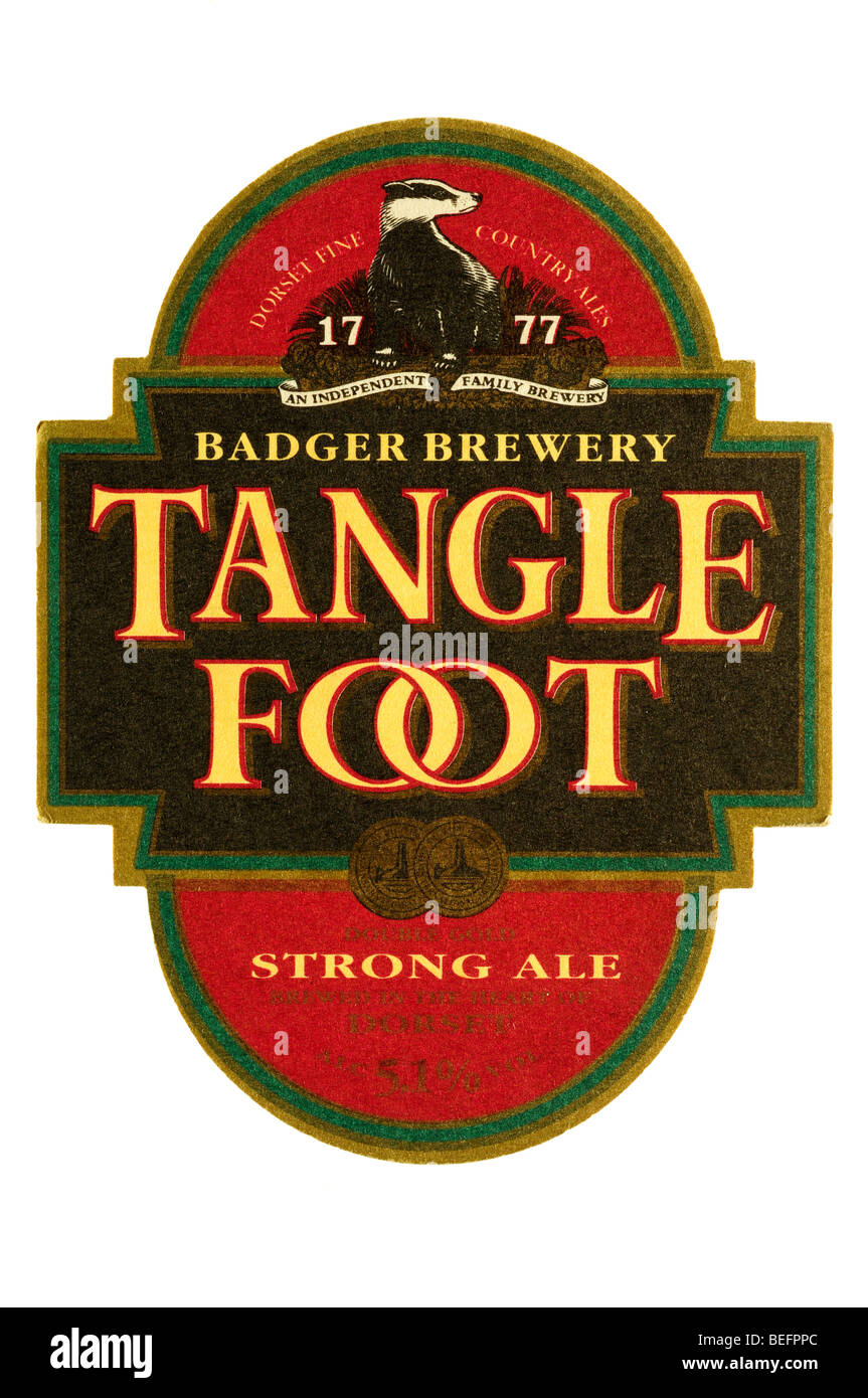 badger brewery tangle foot strong ale Stock Photo - Alamy