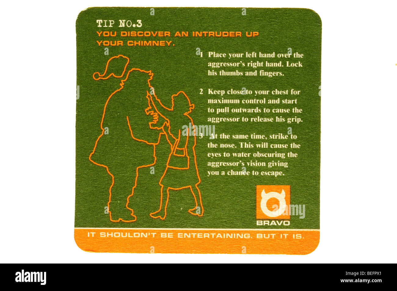 tip no 3 you discover an intruder up your chimney bravo Stock Photo - Alamy