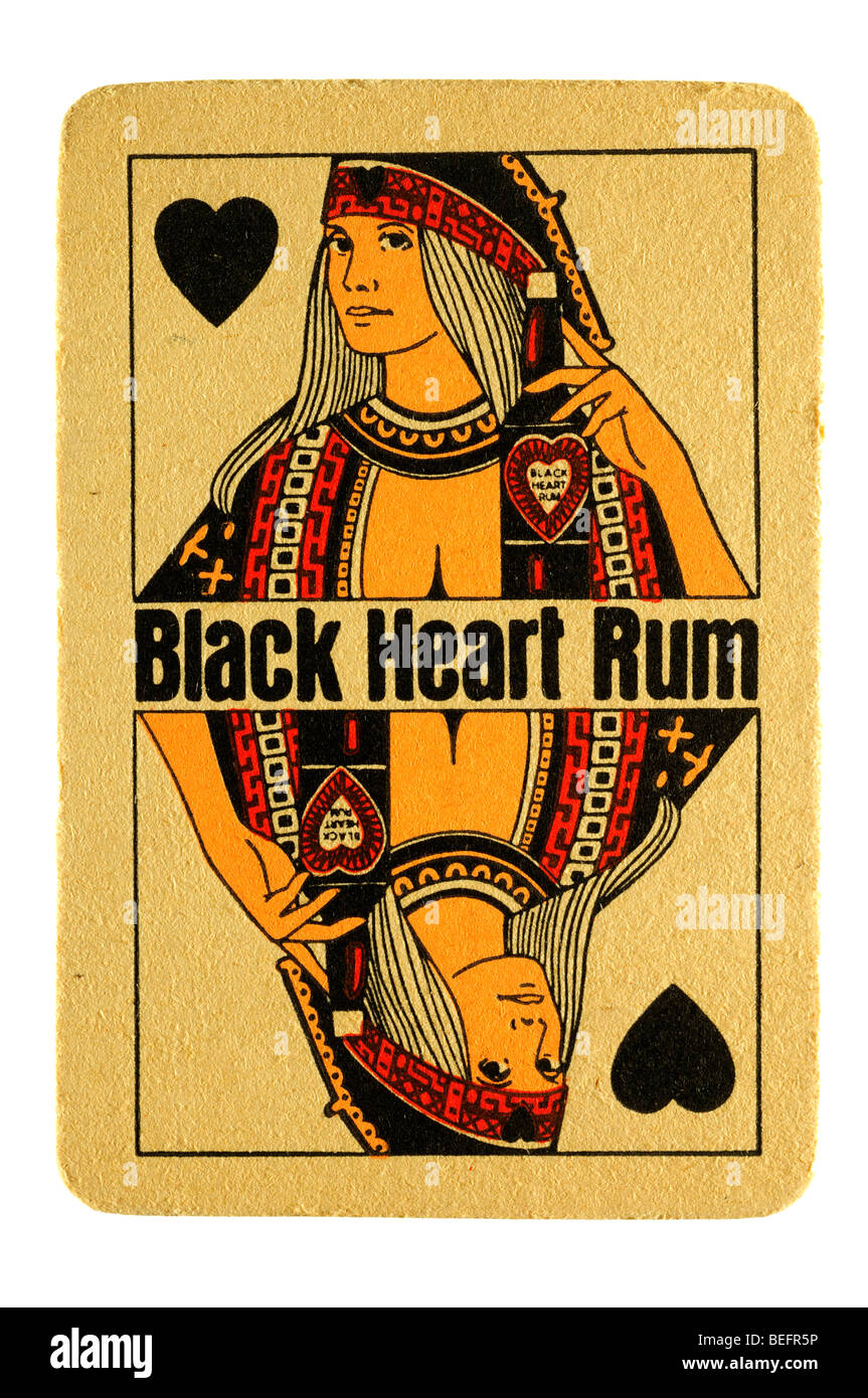 black heart rum Stock Photo - Alamy