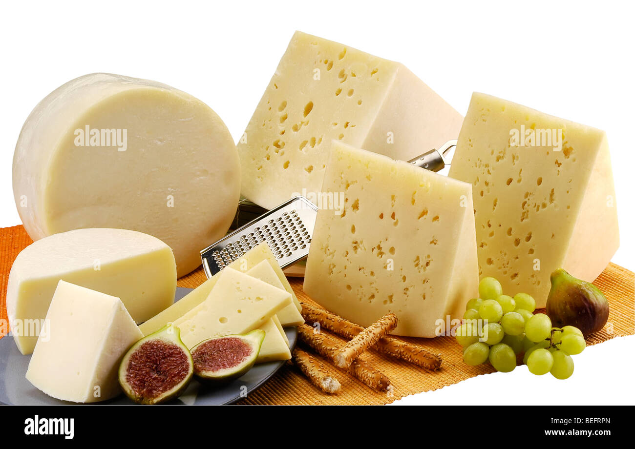 Various types of cheese(clipping path Stock Photo - Alamy