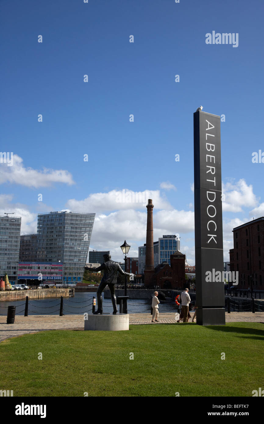 liverpool docklands skyline at the albert dock liverpool merseyside ...