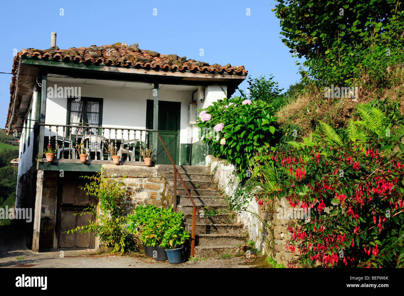 Traditional rural house in Asturias, Spain Stock Photo - Alamy