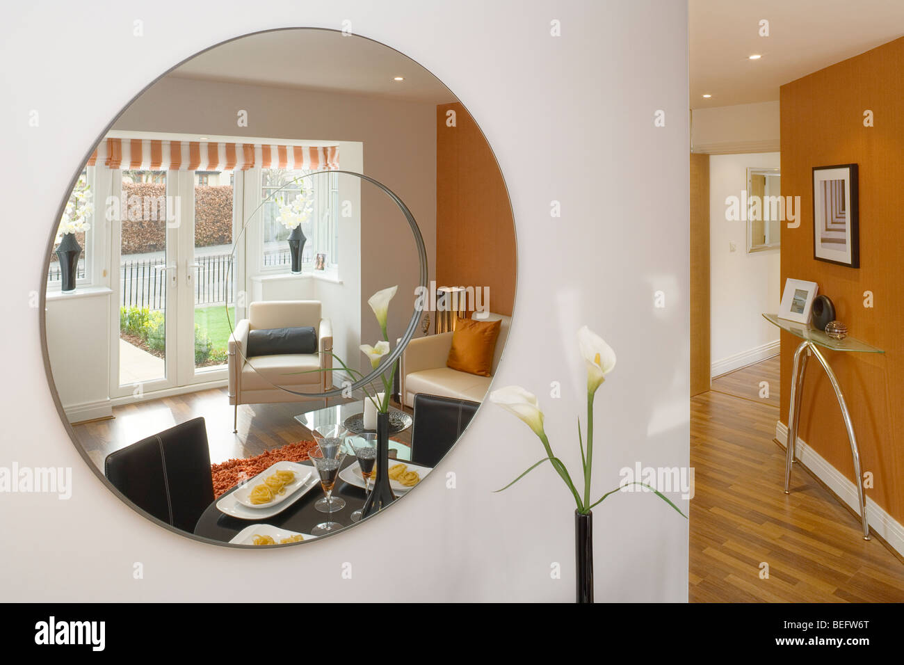 Lounge and hallway. 2007 interior design Stock Photo - Alamy