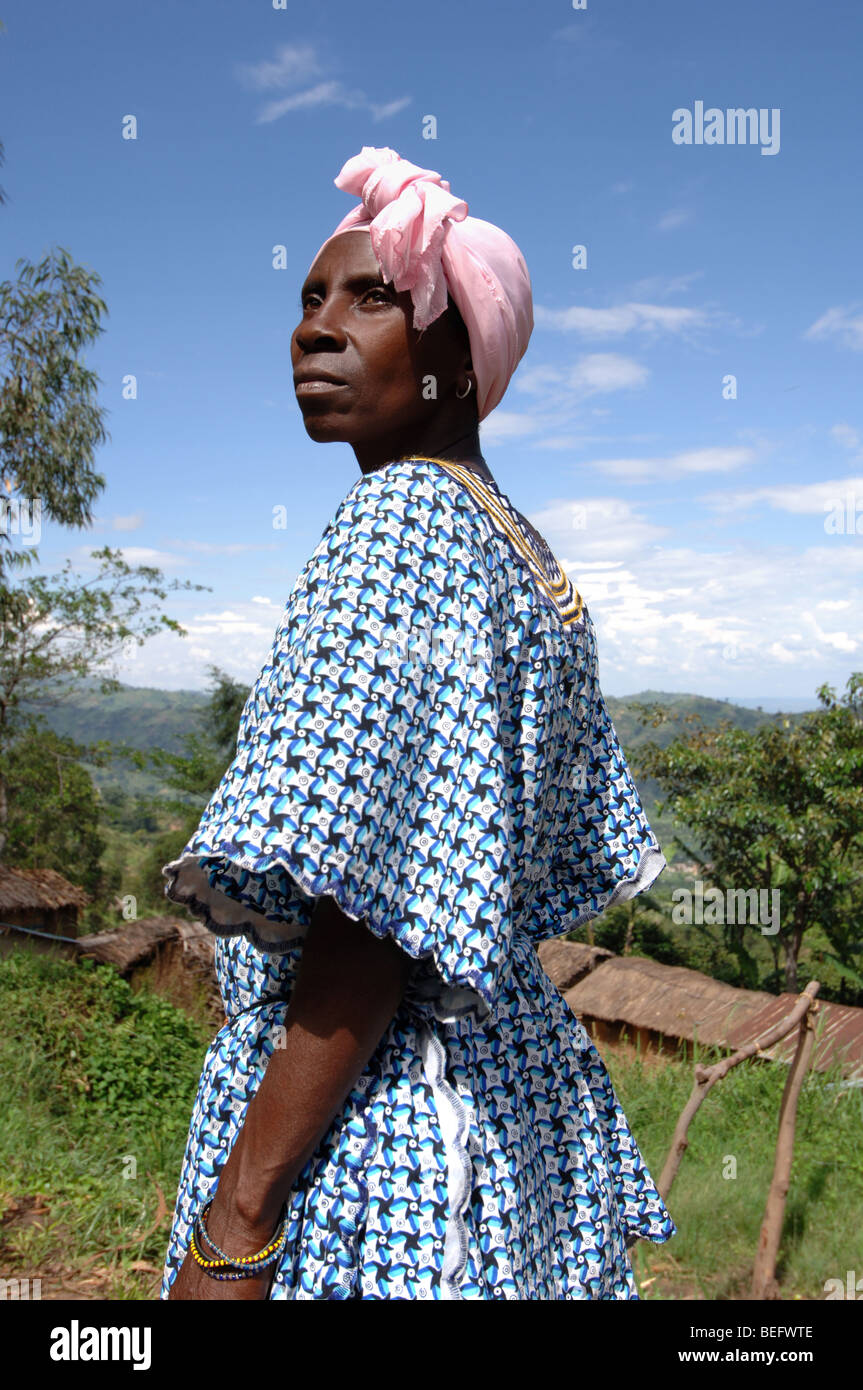 Bakonzo woman, Rwenzori Mountains, West Uganda, Africa Stock Photo - Alamy