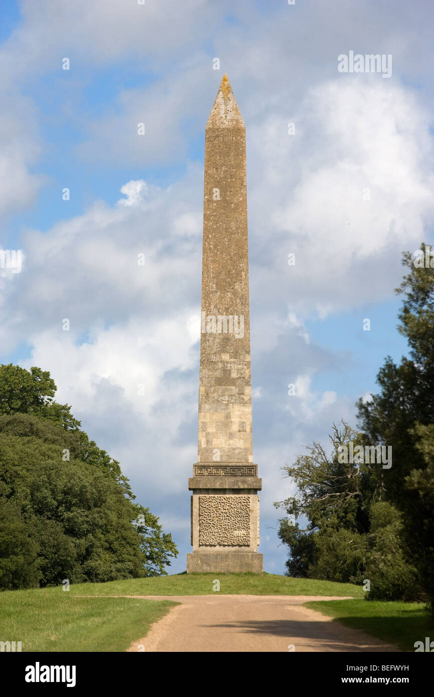 The Obelisk at Holkham Hall,Norfolk,England Stock Photo - Alamy