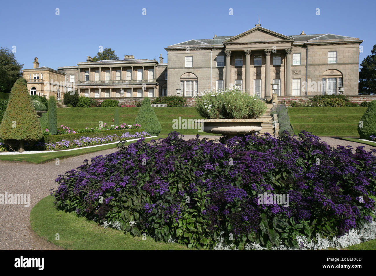 Estate of Tatton Park, England. The 18th century Samuel Wyatt designed ...