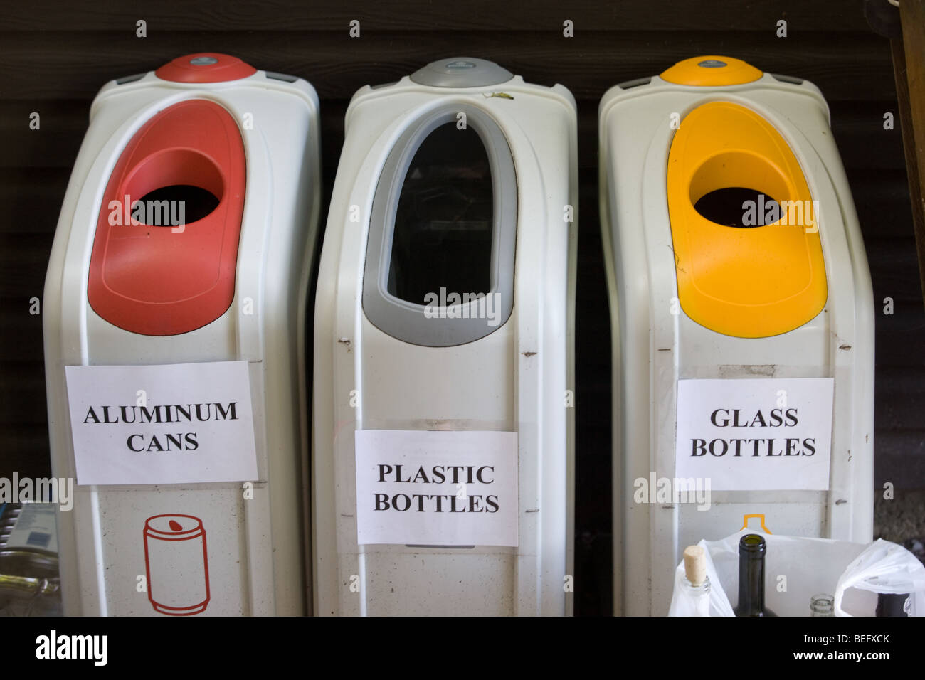 Plastic recycling bins hi-res stock photography and images - Alamy