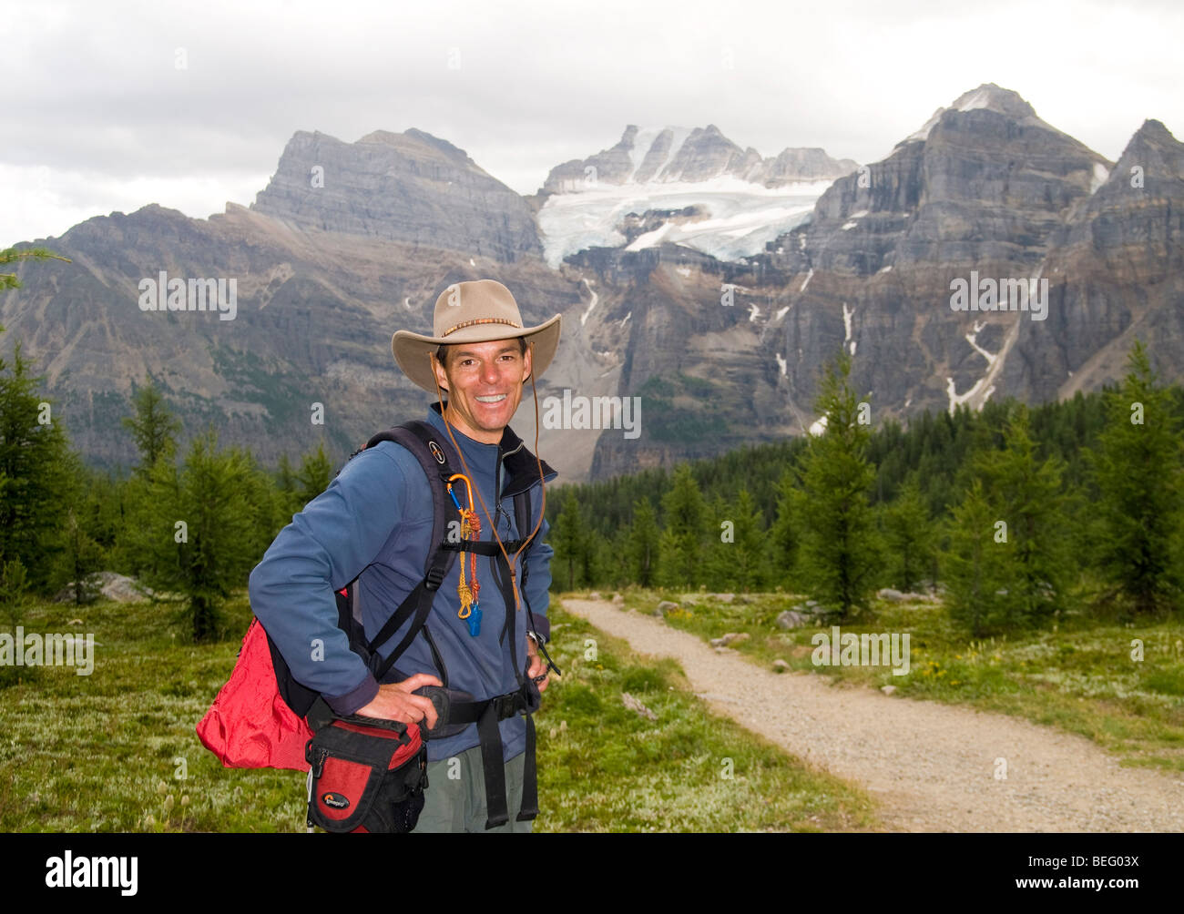 portrait of hiker Stock Photo - Alamy