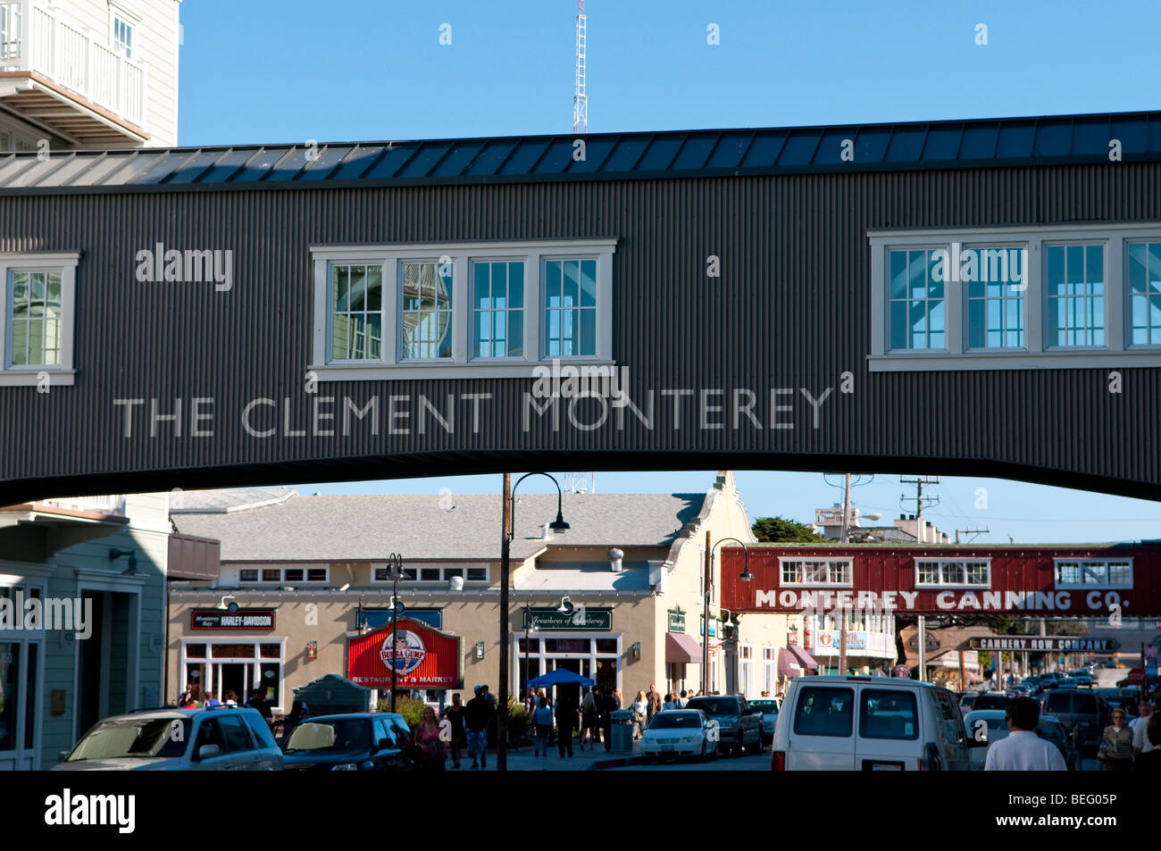 Street scene in Monterey, California on Cannery Row Stock Photo - Alamy