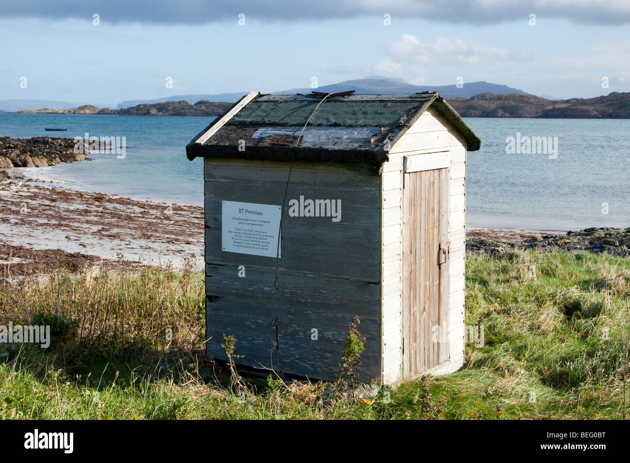 Old hut, Iona, Scotland Stock Photo - Alamy