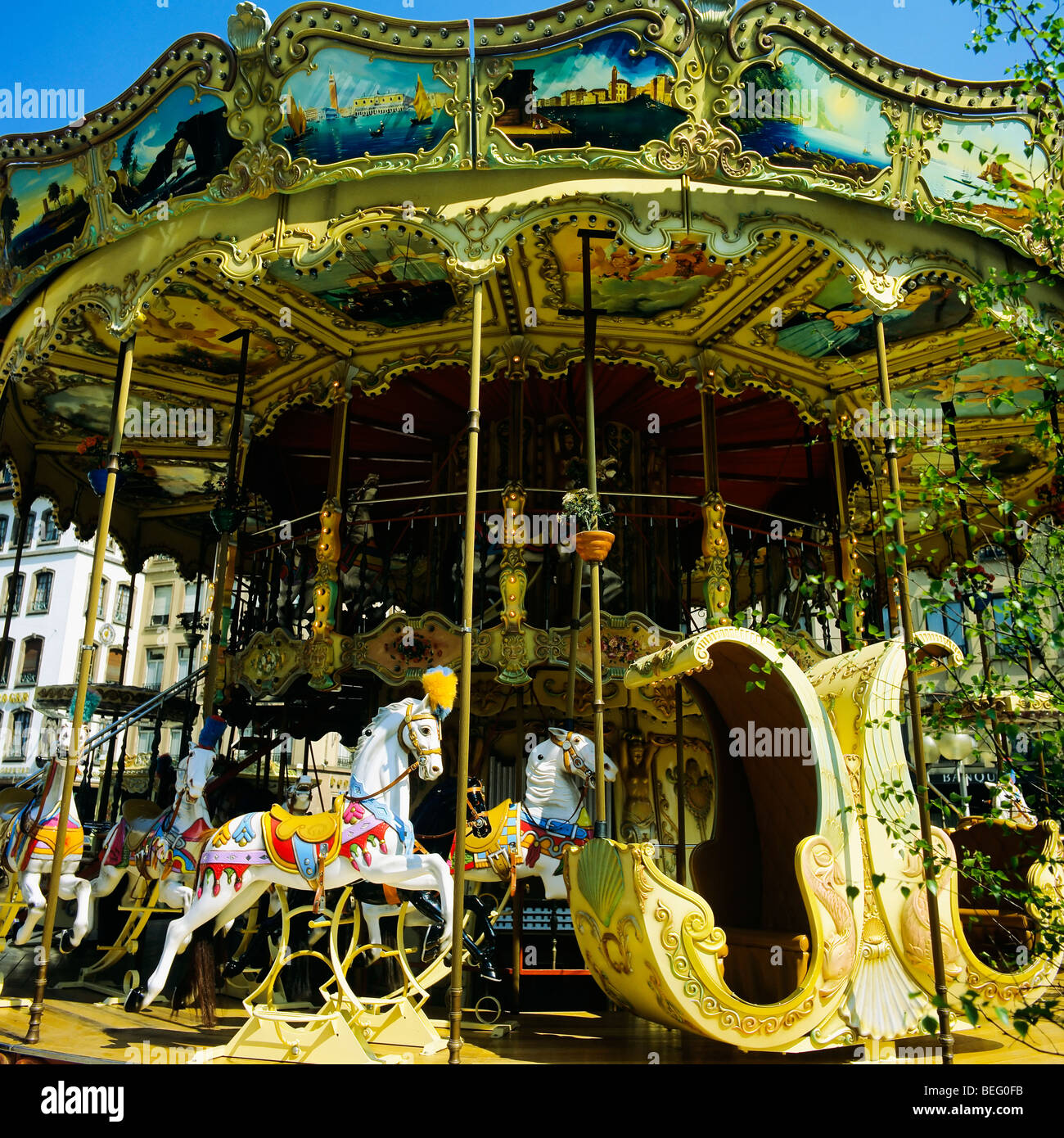Italian fairground carousel hi-res stock photography and images - Alamy