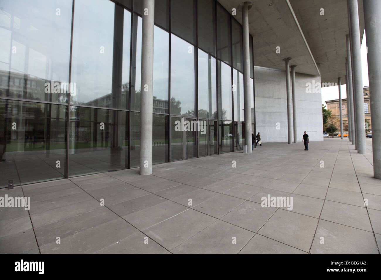 Architectural detail of the Munich Art & Design Musem Stock Photo - Alamy