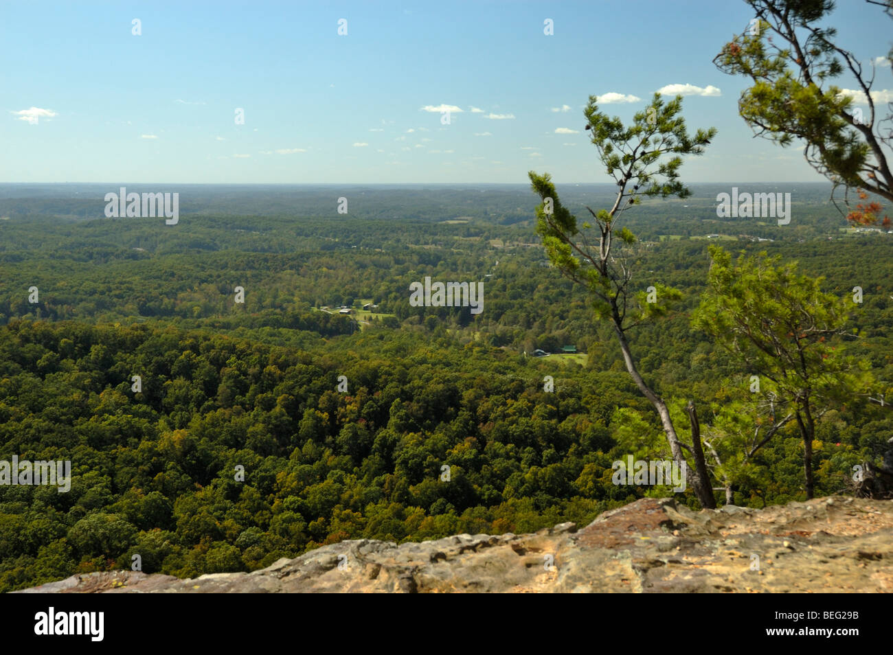View of the Kentucky Bluegrass region from Boone's Overlook at Pilot ...