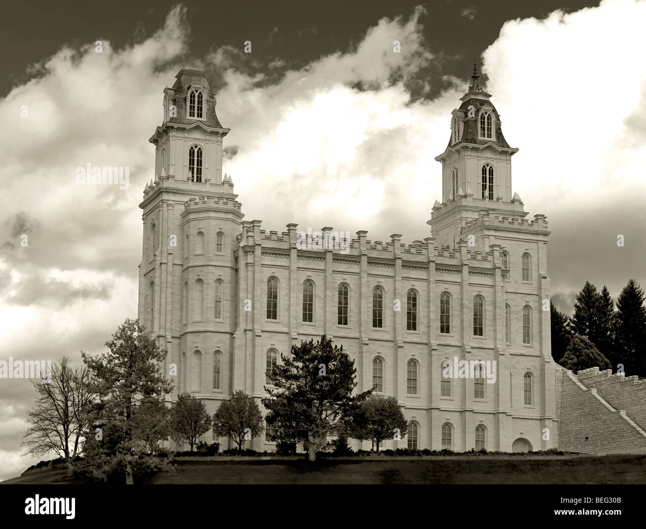 Manti Temple Old