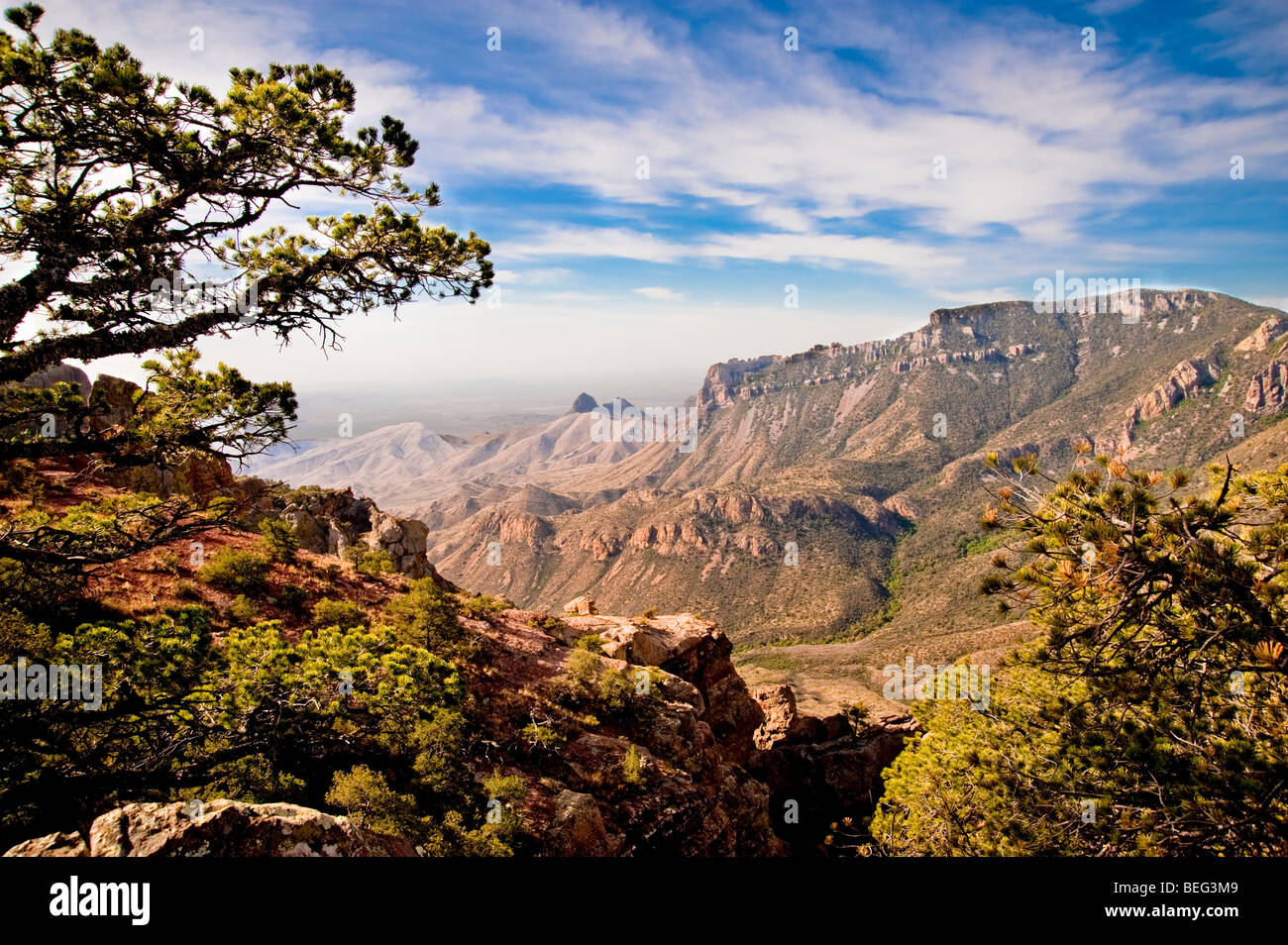 View of Juniper Canyon from the Lost Mine Trail in Big Bend National ...