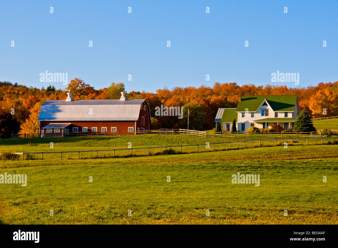 Vermont's Mad River Valley in the Autumn Stock Photo - Alamy
