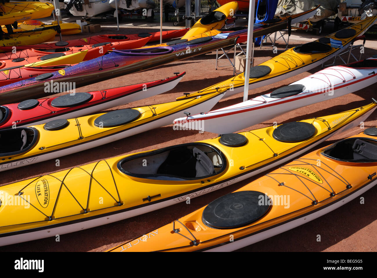 Scene at the Welsh Canoe and Kayak Show in Cardiff Stock Photo - Alamy