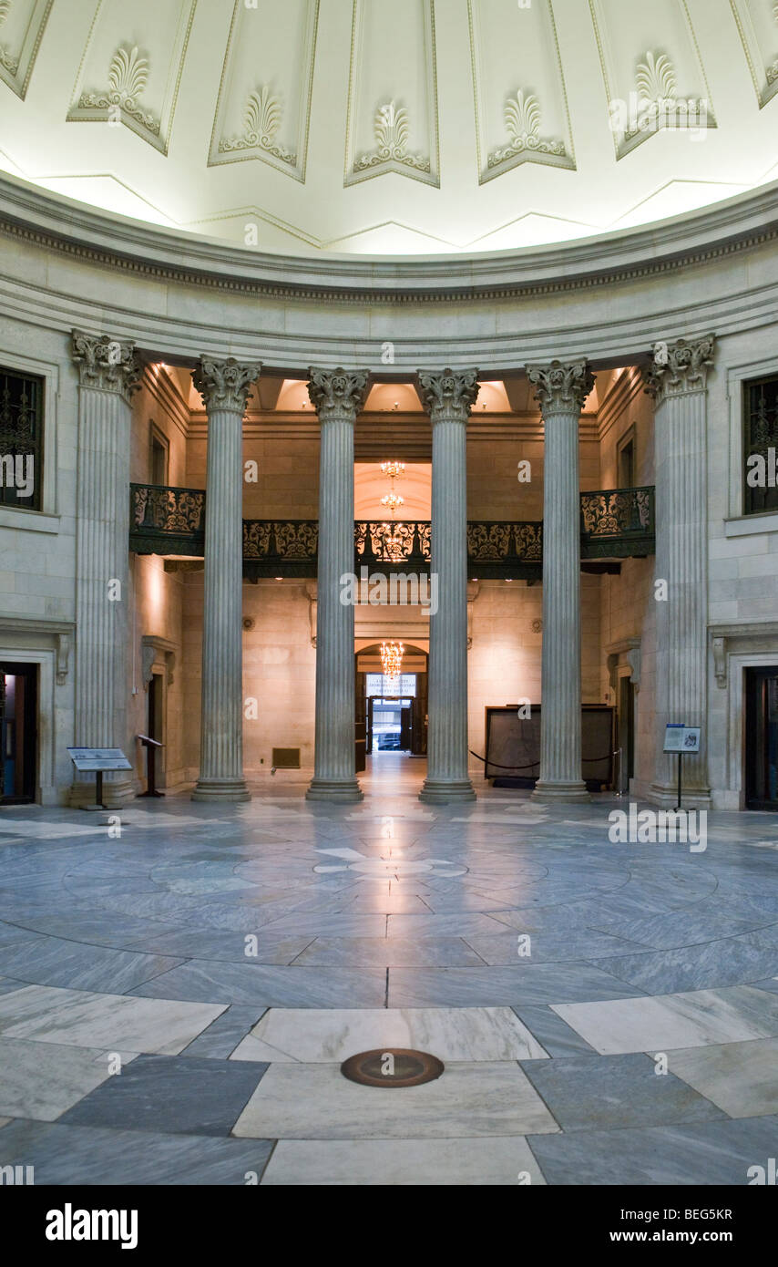 U.S.A., New York,Manhattan,Wall Street,the inside of the Federal Hall ...