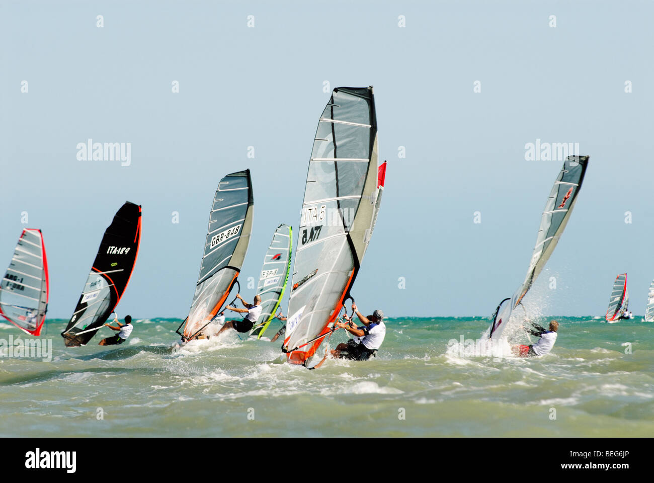 Formula Windsurfing World Championships in Santa Pola, Spain Stock ...