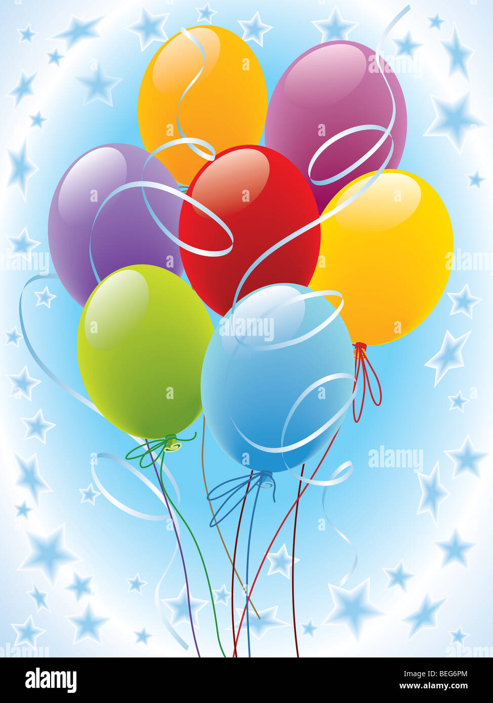 Party balloons decoration Stock Photo - Alamy