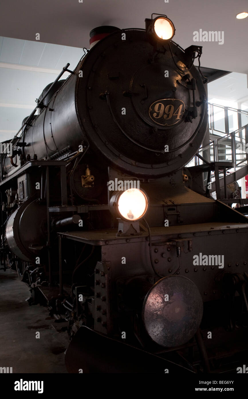 Steam engine on display in Denmark's Railway Museum (Jernbane museum ...