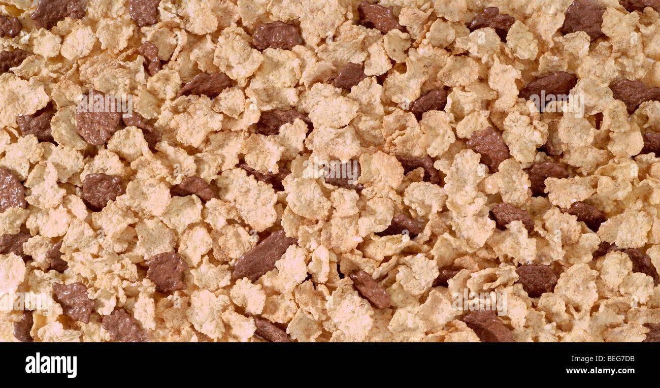 Bran and choco flakes Stock Photo - Alamy