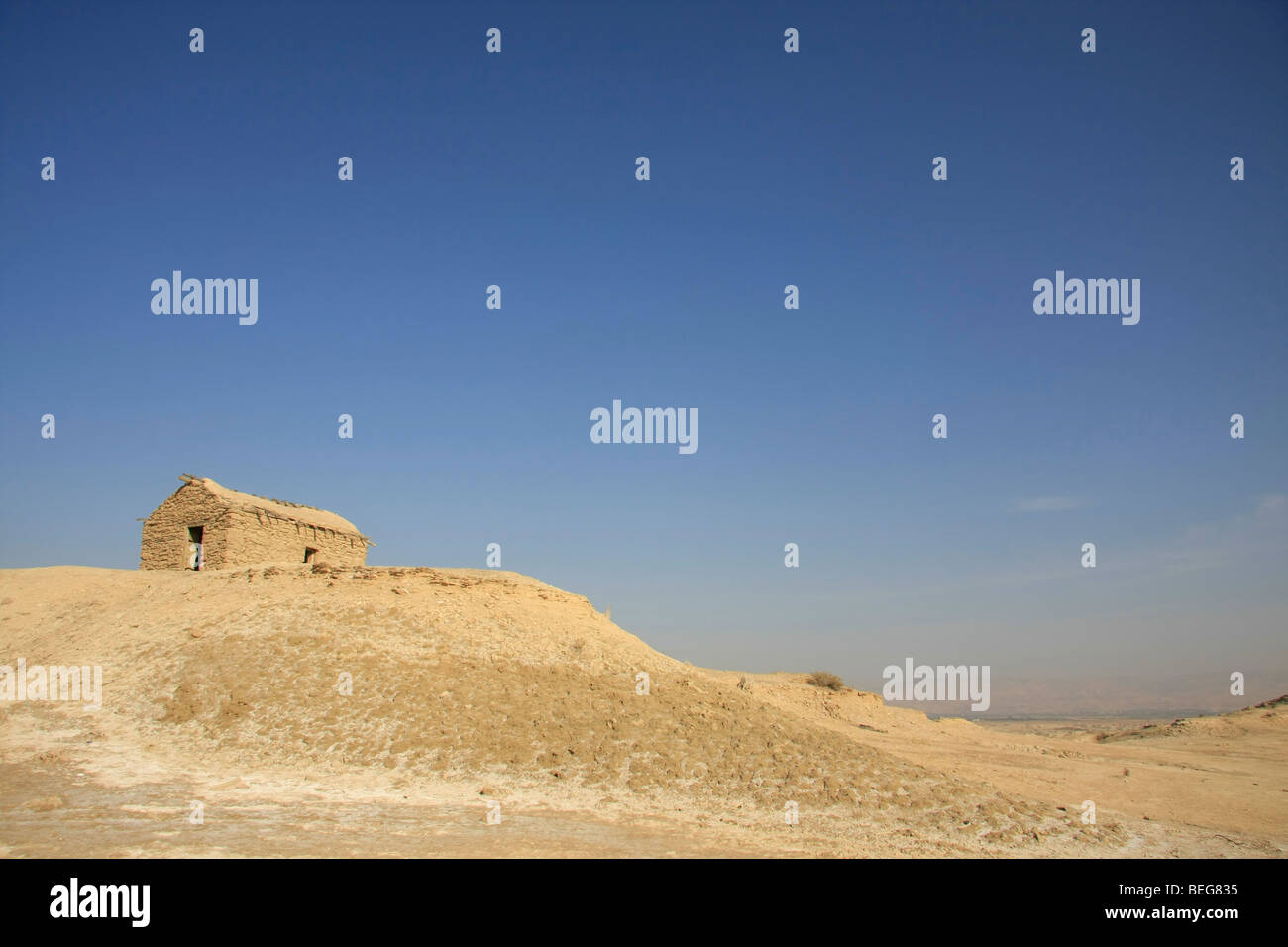 Jordan Valley, the old Date Palm farm of Deir Hajla Monastery Stock ...