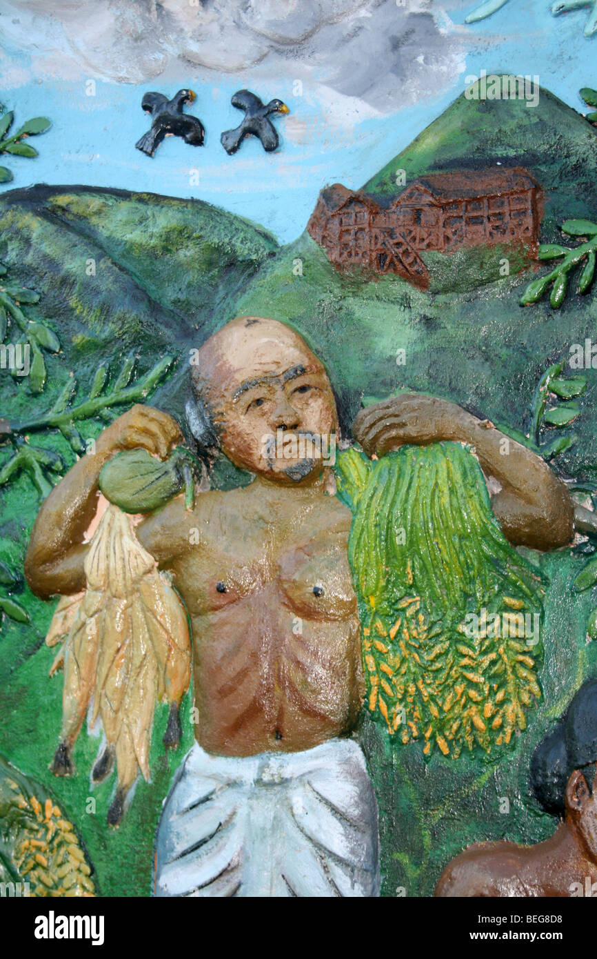 Artwork showing Rural Farmer In Diphu, Assam, India Stock Photo - Alamy
