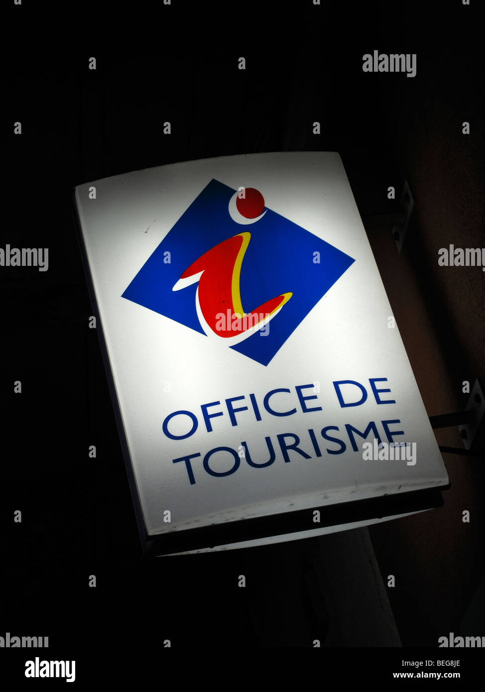 A sign for an Office De Tourism or tourist office in france Stock Photo ...