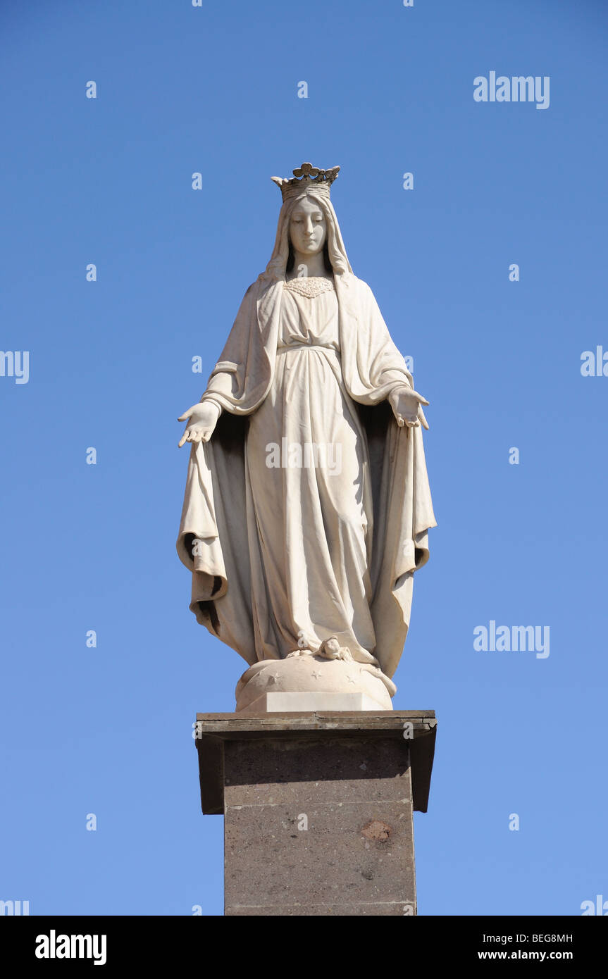 Statue of Santa Maria in La Laguna, Tenerife Spain Stock Photo - Alamy
