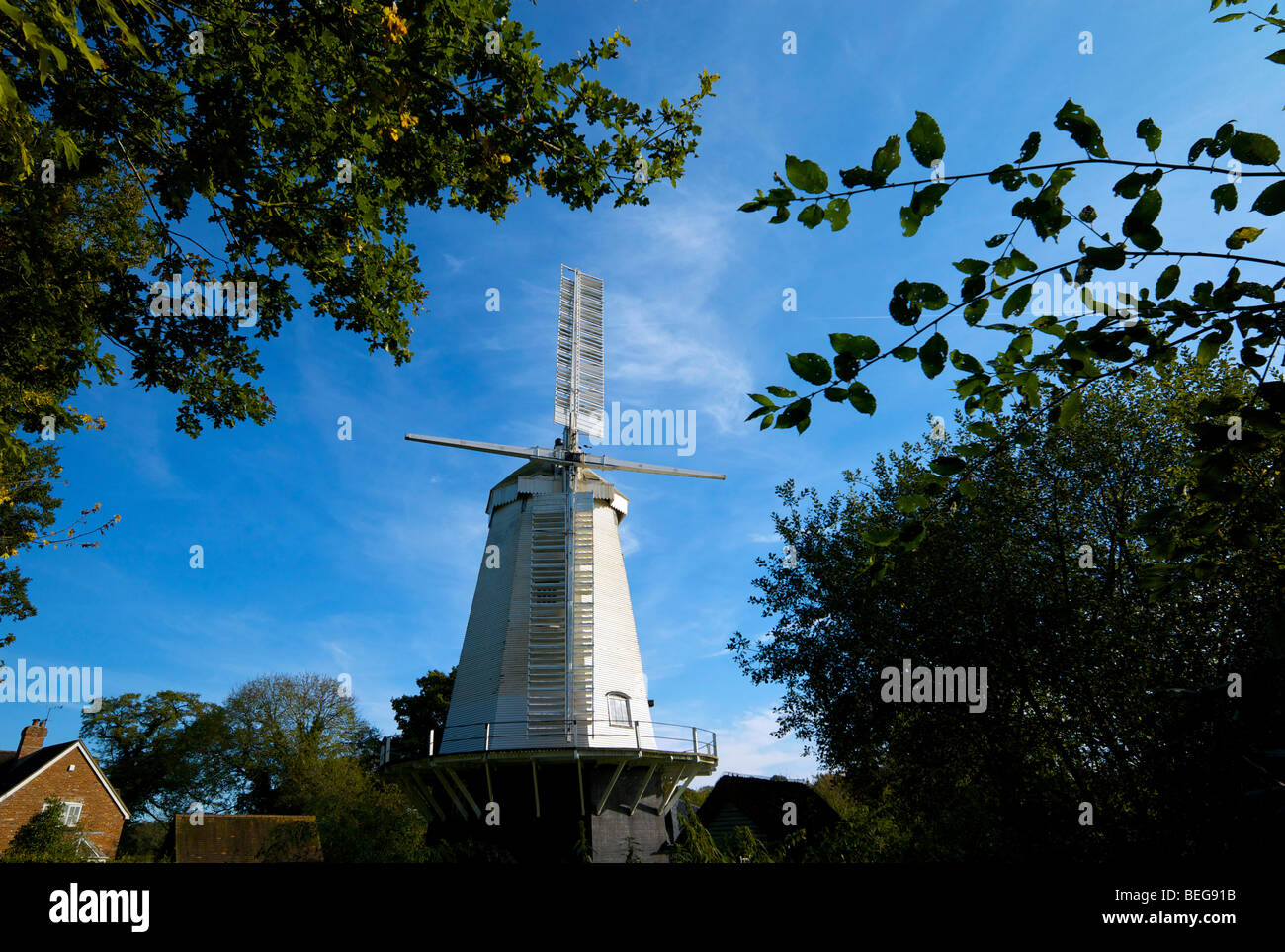 Shipley windmill in West Sussex UK once owned by Hilaire Belloc Stock ...