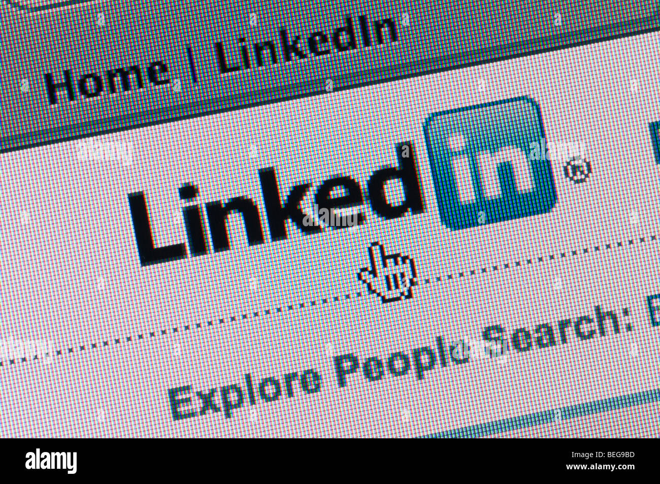 Linkedin website screenshot hi-res stock photography and images - Alamy