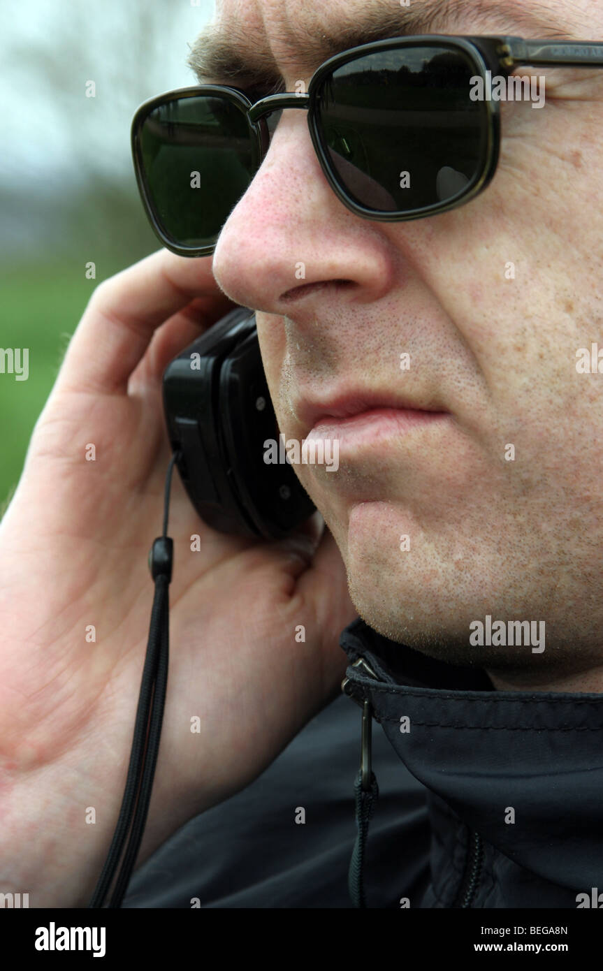 Person on a mobile phone Stock Photo - Alamy