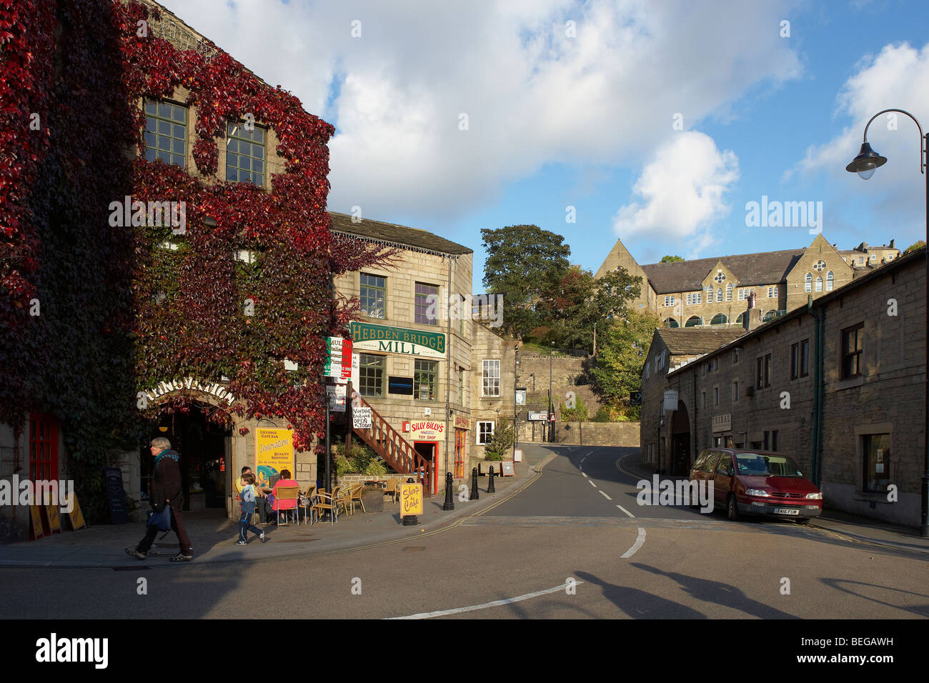 HEBDEN BRIDGE VILLAGE TOWN YORKSHIRE UNITED KINGDOM UK Stock Photo - Alamy