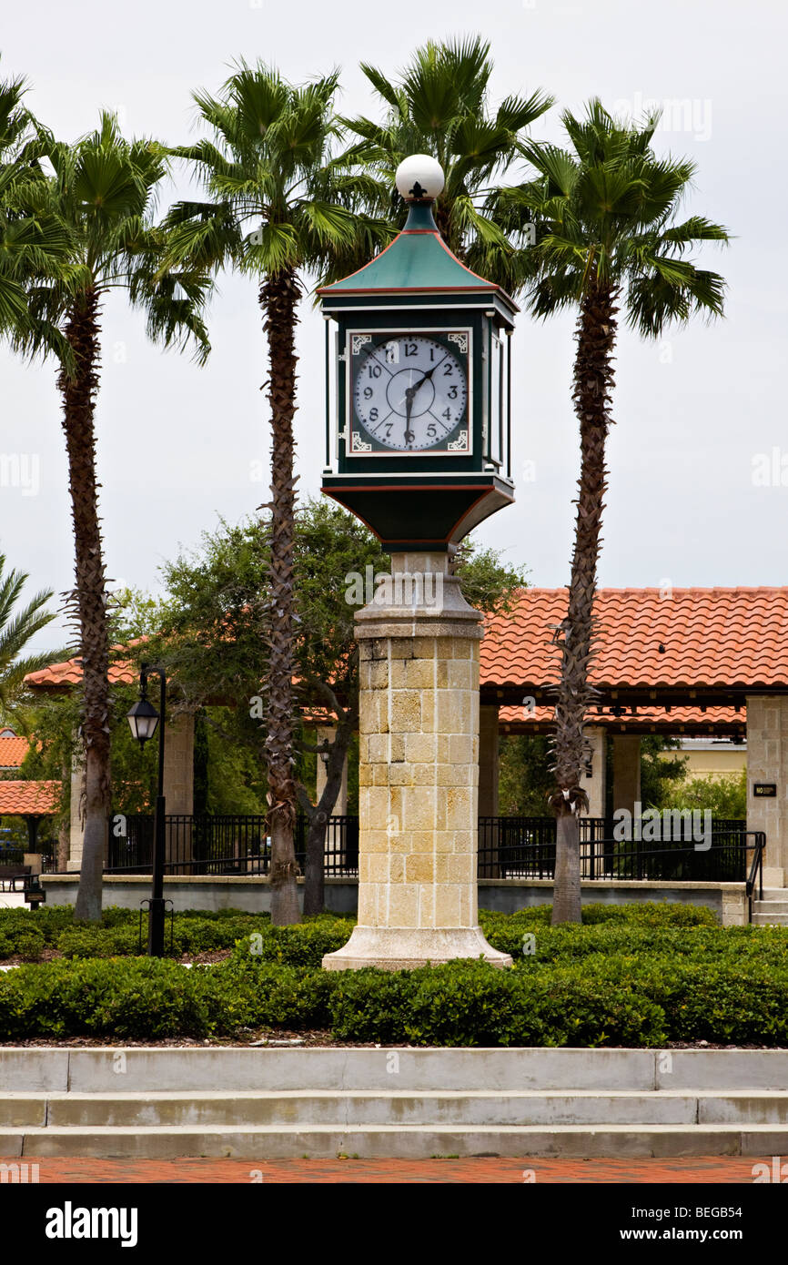 Clock tower in St. Augustine Fl Stock Photo - Alamy