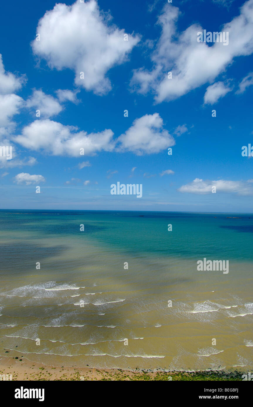 Arromanches beach( D. Day landing beach at Second World). Arromanches ...