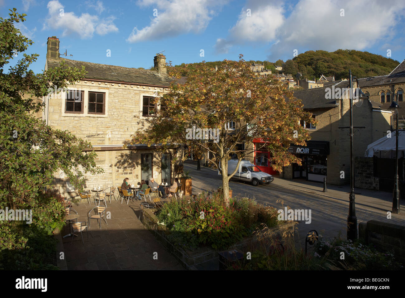 HEBDEN BRIDGE VILLAGE TOWN YORKSHIRE UNITED KINGDOM UK Stock Photo - Alamy