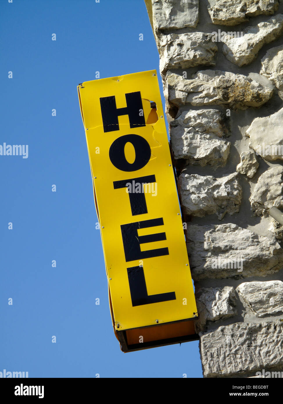 A hotel sign Stock Photo - Alamy