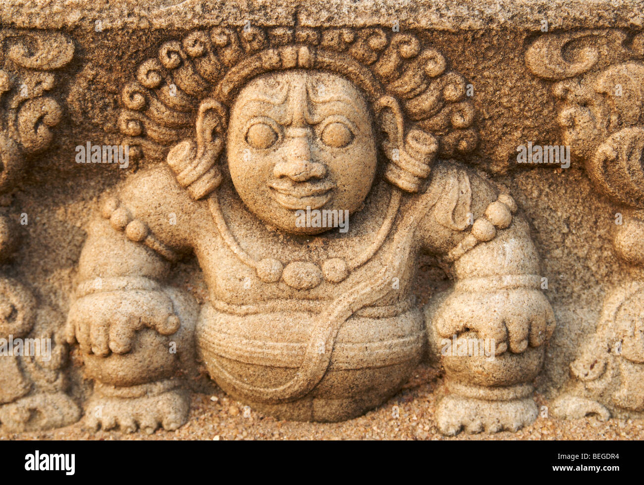 Bahirawa stone carving Anuradhapura Sri Lanka Stock Photo - Alamy
