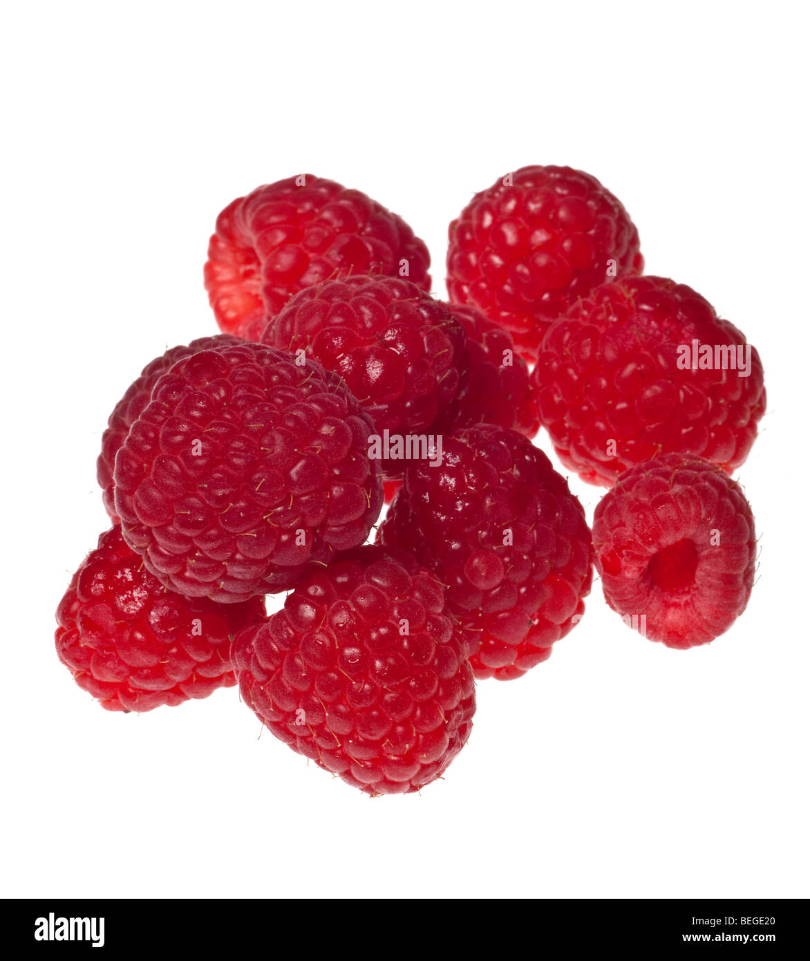 raspberry isolated on a pure white background Stock Photo - Alamy