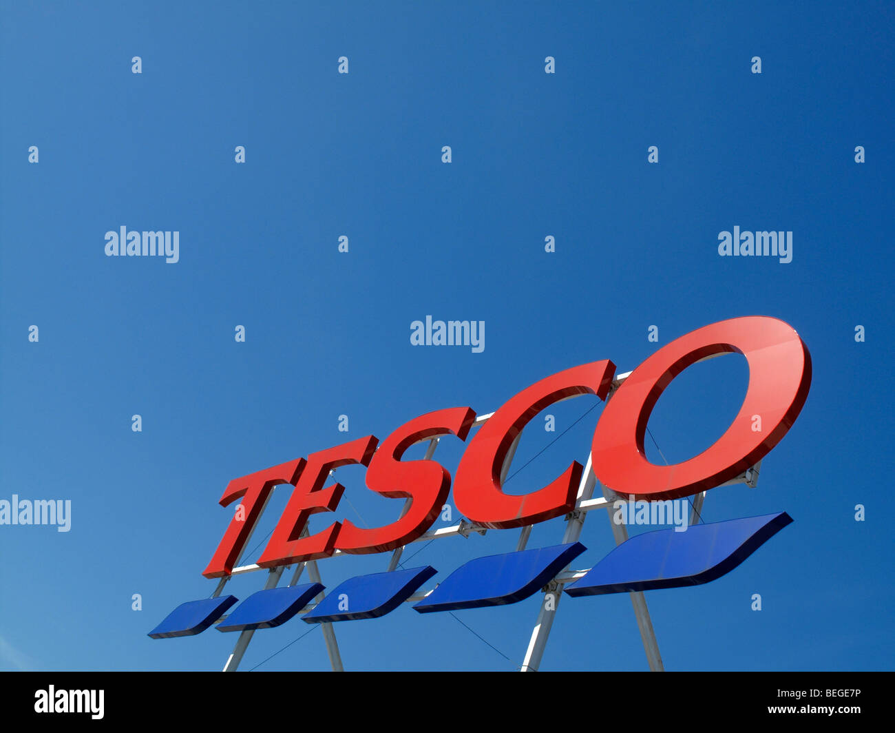 A sign for a Tesco supermarket Stock Photo - Alamy